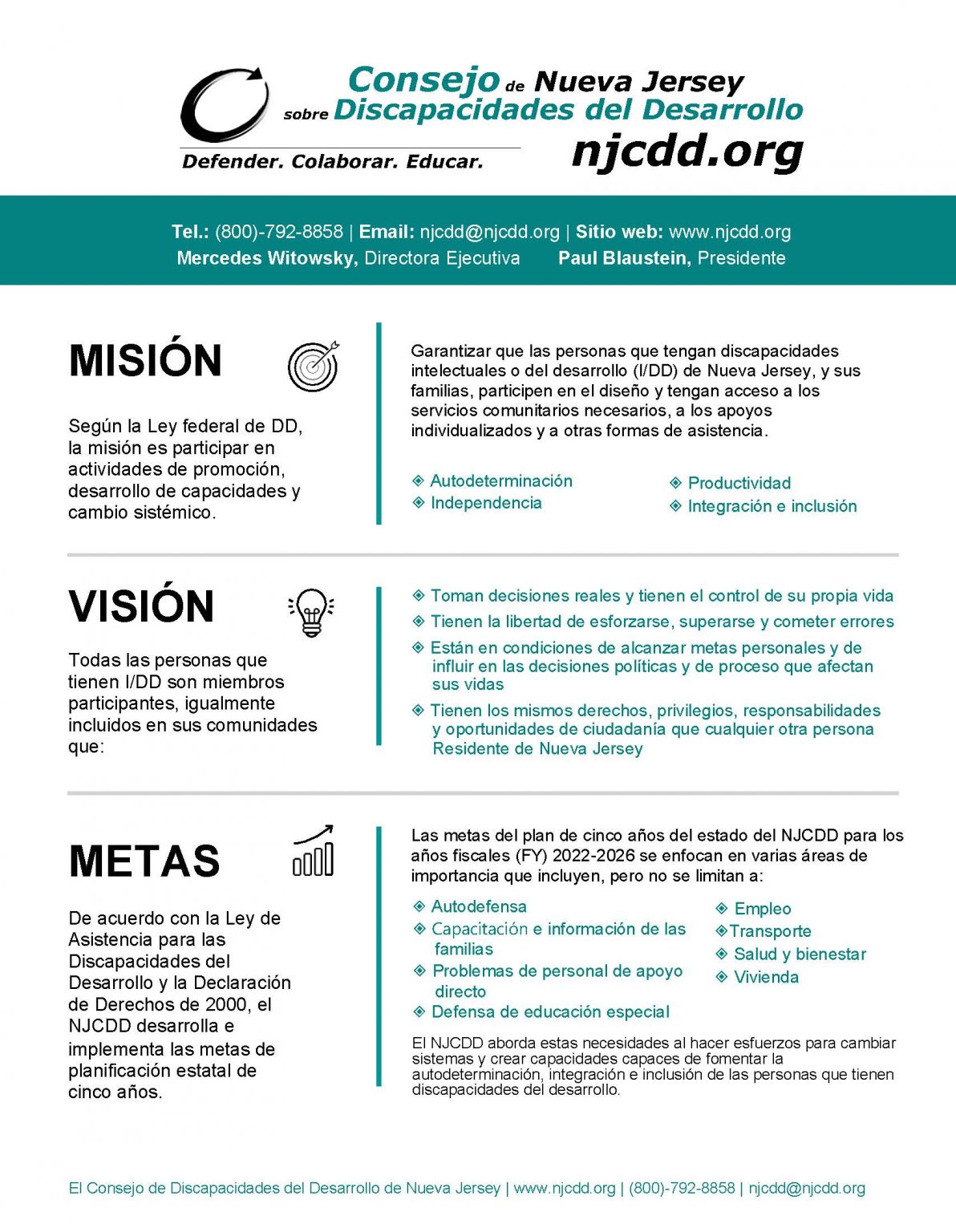 About the NJCDD – New Jersey Council on Developmental Disabilities